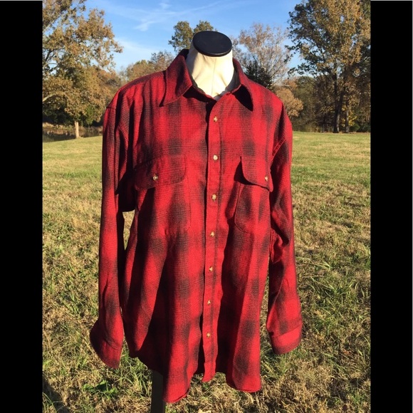 Pendleton | Shirts | Pendleton Norwester Wear Mens Red Plaid Shirt L | Poshmark
